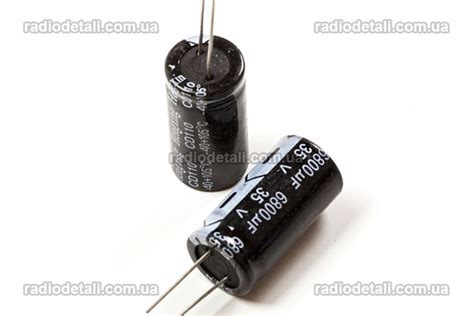 Конденсатор електролітичний 6800 uF 35 V, 105°C, d18 h35 Hengxing ...