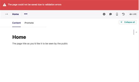 Validation Error For Scheduled Publishing Expiry Is Not Indicated Or