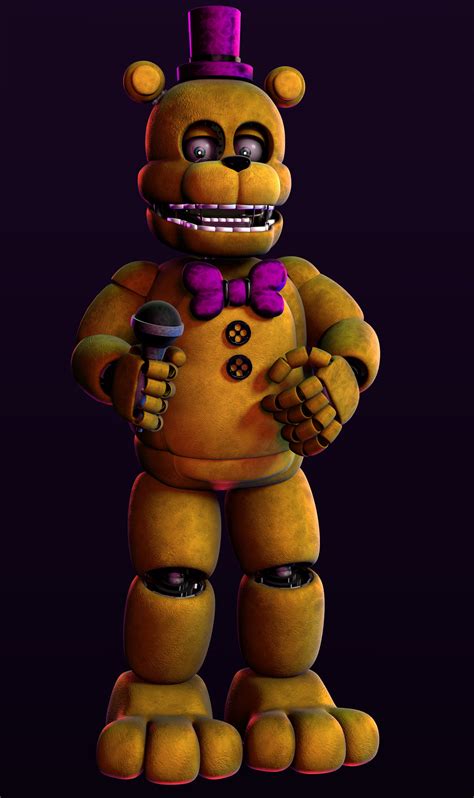A Render Of Atticteds Fredbear Model By Nathanniellyt On Deviantart
