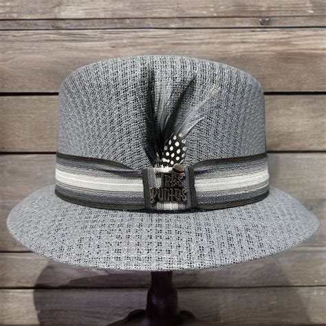 Tres Puntos Lowrider Brim Grey Fedora Chicano Spot