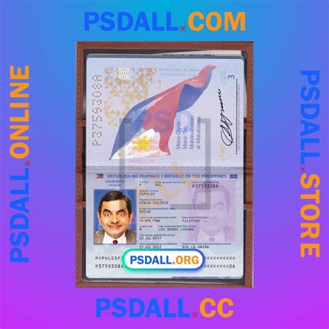 Philippines Passport Psd Template V2