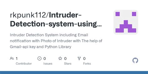 Github Rkpunk112intruder Detection System Using Python Opencv Gmail