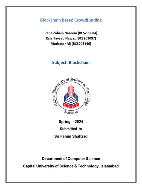 Blockchain Project Report Pdf Integrated Development Environment