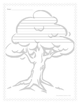 Tree Writing Paper By King Education Creations TpT