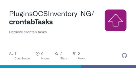 Github Pluginsocsinventory Ng Crontabtasks Retrieve Crontab Tasks