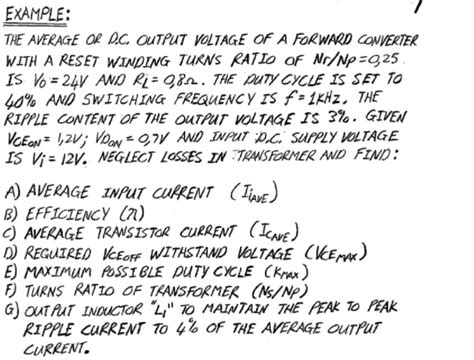EXAMPLE THE AVERAGE OR D C OUTPUT VOLTAGE OF A Chegg Com
