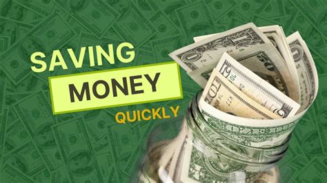 Saving Money Quickly Save Money Fast