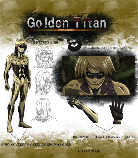 Attack On Titan Oc Golden Titan By Lukimaro On Deviantart Ý Tưởng Vẽ