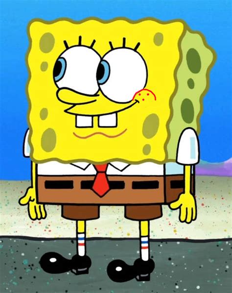 Modern Spongebob With The Classic Cheek Style R Spongebob