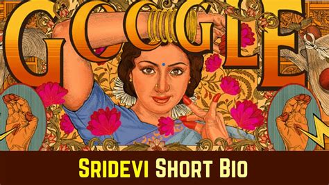 Sridevi Shree Amma Yanger Ayyappan Google Doodle Youtube