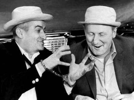 Photo noir et blanc de Louis de Funès Tableau noir et blanc de Louis