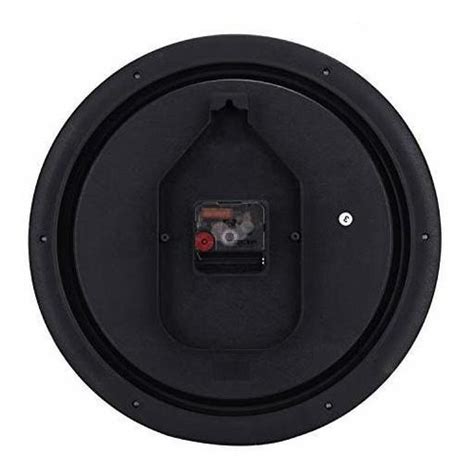 Lafocuse Classic Metal Reloj De Pared Negro Plata Silencioso Envío gratis