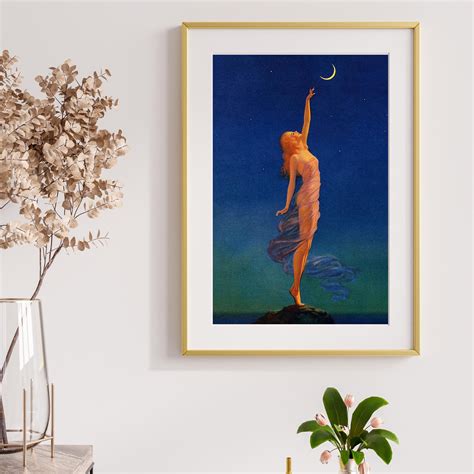 Reaching For The Moon Print 1933 Edward Mason Eggleston Vintage