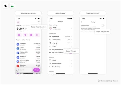 How Do I Opt Out Of Analytics In The Uniswap Wallet Uniswap Labs