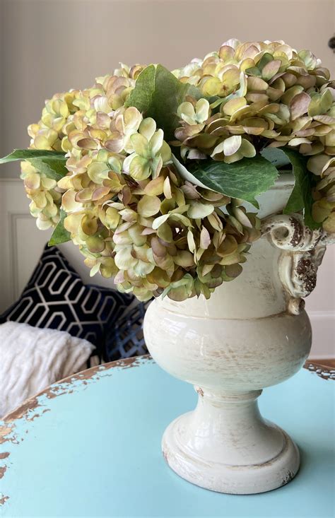 Green Hydrangea Centerpiece