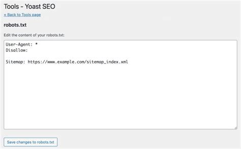 file editor robots txt yoast seo features yoast