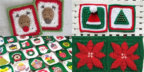 Most Beautiful Christmas Granny Squares Crochet