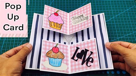 Diy Birthday Pop Up Card การ์ดป๊อปอัพวันเกิดแบบง่ายๆ แม่เนย น้องพอสdiy