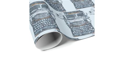 Vintage Typewriter Wrapping Paper Zazzle
