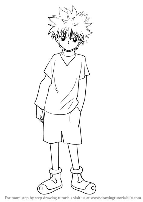 Learn How To Draw Killua Zoldyck From Hunter X Hunter Hunter × Hunter