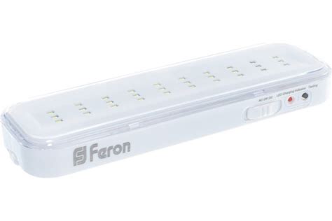 Аккумуляторный светильник FERON AC/DC литий-ионная батарея EL120 30LED ...