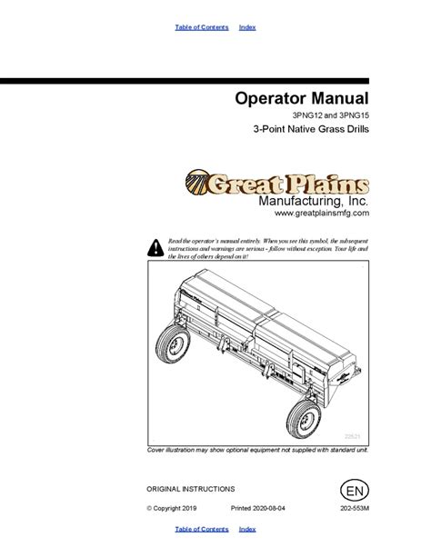 Great Plains 3png12 3png15 3 Point Native Grass Drills 2007 Operation