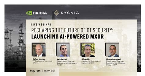 Sygnia And Nvidias Iive Webinar On Cybersecurity Sygnia Posted On The Topic Linkedin