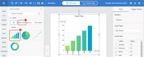 Add Charts Elements Fliphtml5