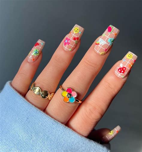 40 Cutest Designs For Bright Summer Acrylic Nails Nail Designs Daily