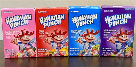 Tales Of The Flowers Hawaiian Punch Drink Mix Taste Test Comparison