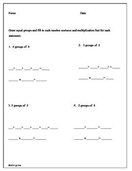 Multiplication Equal Groups And Arrays By Ignited Tpt