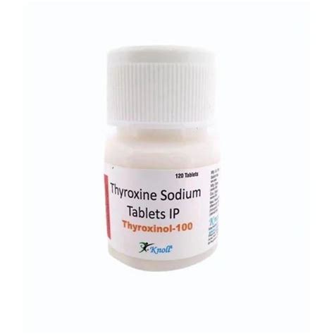 100mg Thyroxinol Thyroxine Sodium Tablets Strength 100 Mcg At ₹ 100