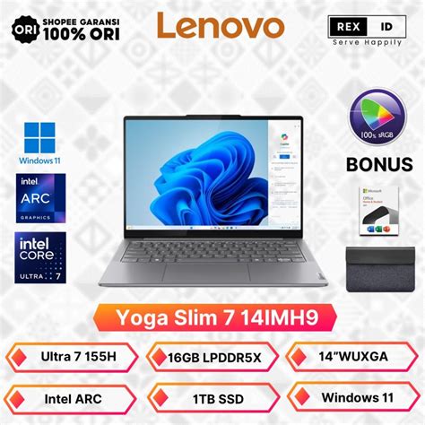 Jual Lenovo Yoga Slim Oled Touch Ultra H GB TB WUXGA Windows Office Home