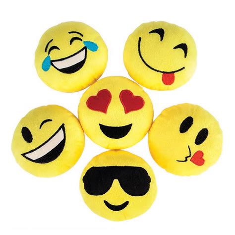 Plush Emoji Pillow Assortment 5 Dz