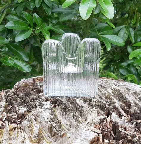 Kosta Boda Sweden Candle Holder Skyline Design By Anna Etsy