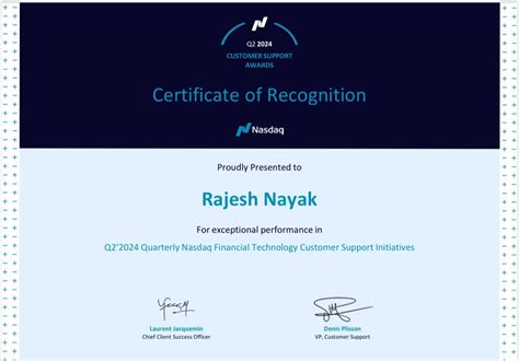 Rajesh Nayak On Linkedin Happy To Have This Accolade Thank You Nasdaq