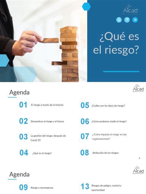 ¿que Es El Riesgo Pdf Riesgo Incertidumbre