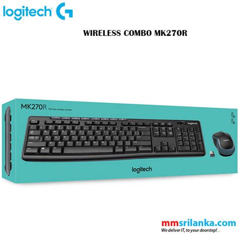 Logitech Mk270r Wireless Keyboard And Mouse Combo With Media