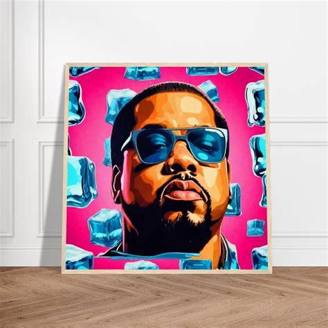 Ice Cube Poster Ice Cube Rap Posters 50 X 50 Cm Hiphop Rapper
