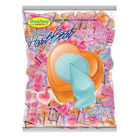 Hartbeat Love Candy Exotic Assorted 1kg 166s Two Flavours Shop