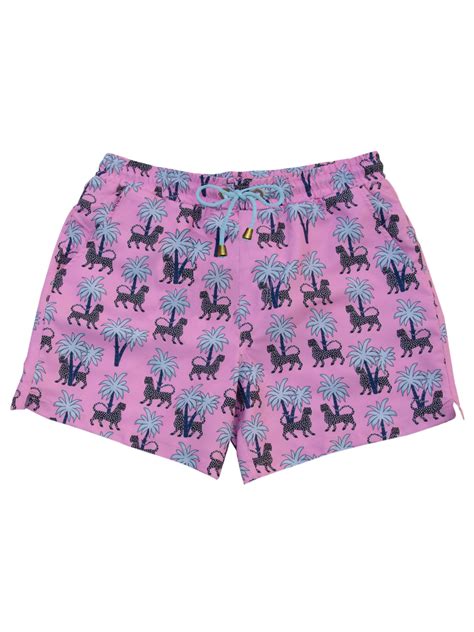 Ortigia Gattopardo Pink Swim Shorts A Piece Lux