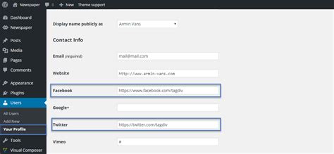 Newspaper Theme Documentation How To Use The Author Card