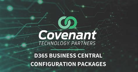 Dynamics 365 Business Central Configuration Packages Ctp