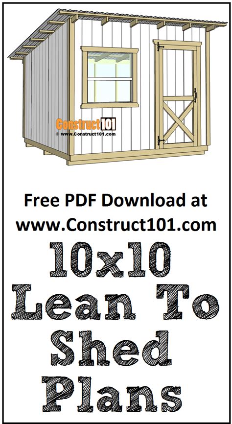 Lean To Shed Plans Artofit