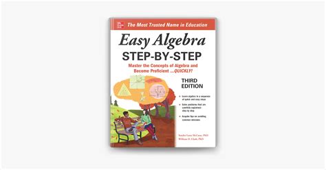 Easy Algebra Step By Step Third Edition On Apple Books