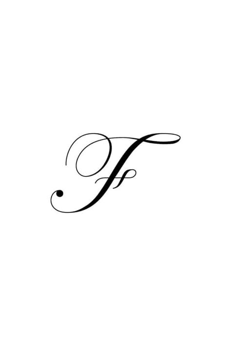 Cursive F Uppercase