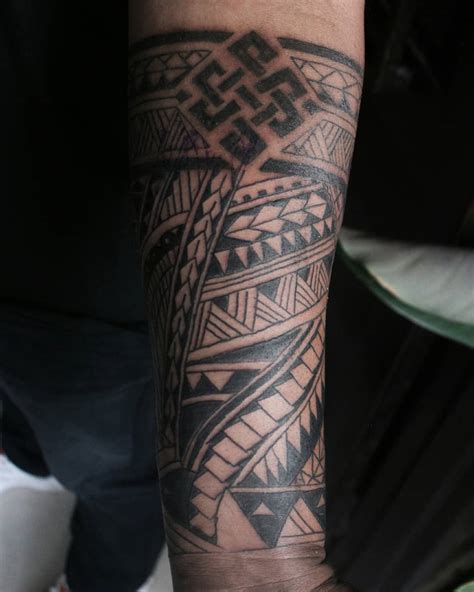Forearm Half Sleeve Tribal Tattoos