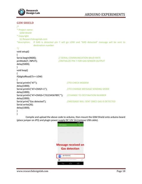 arduino experiments pdf
