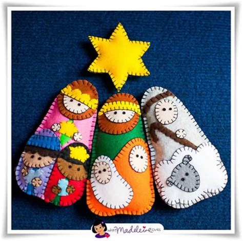 30 Moldes De Natal Para Artesanato Em Feltro E Eva Para Baixar