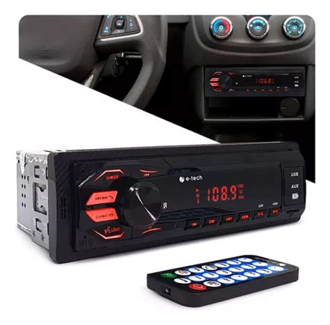 Rádio Chevette Bluetooth Usb Cartão Sd Com Controle E Tech Parcelamento Sem Juros